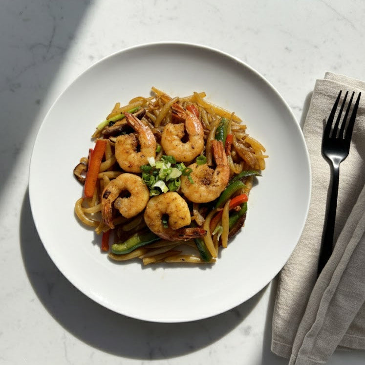 XO Prawn Stir-Fry With Silver Pin Noodles – Nutrition Kitchen HK